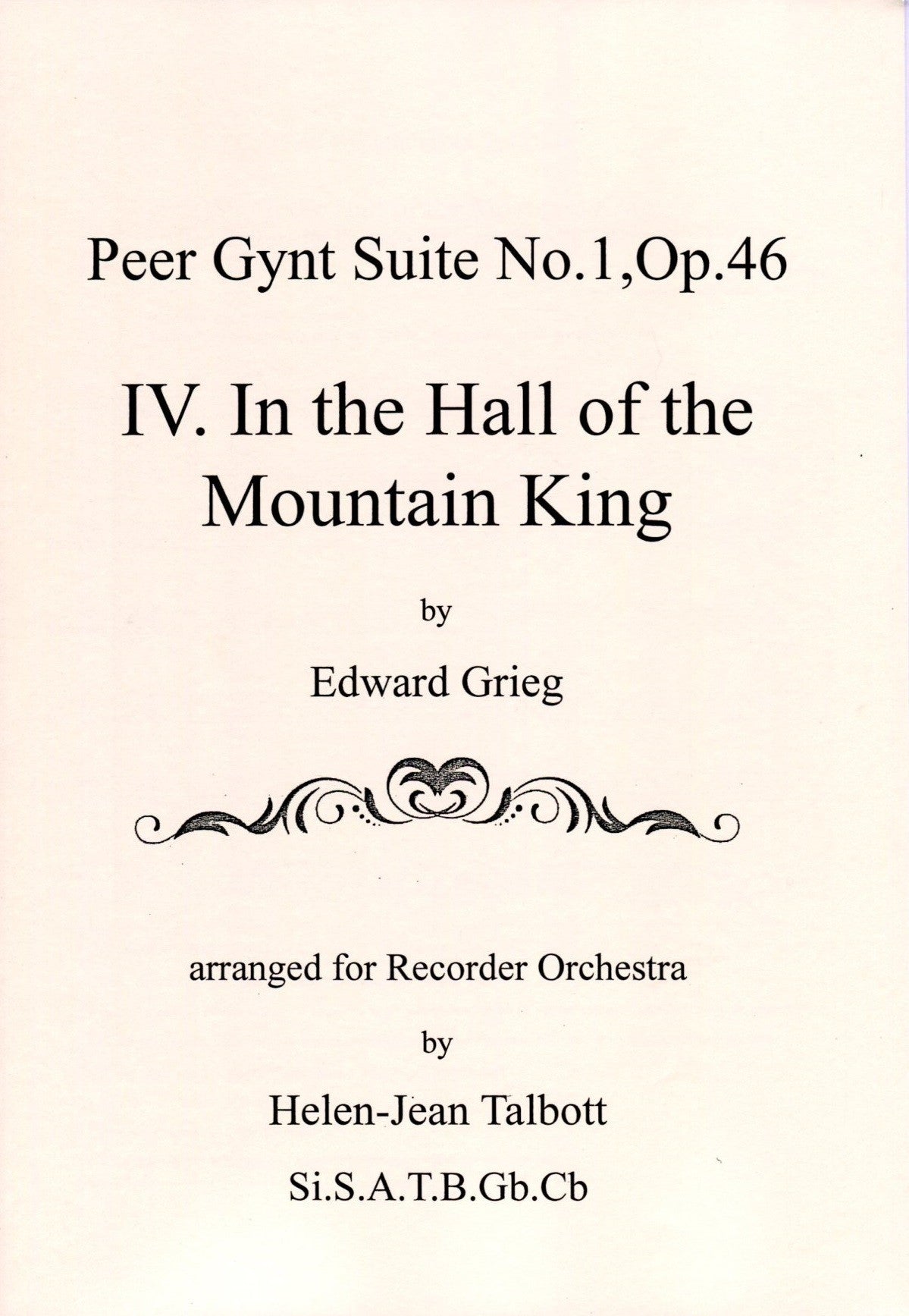 Peer Gynt Suite No 1, Op 46 IV In the Hall of the Mountain King ...